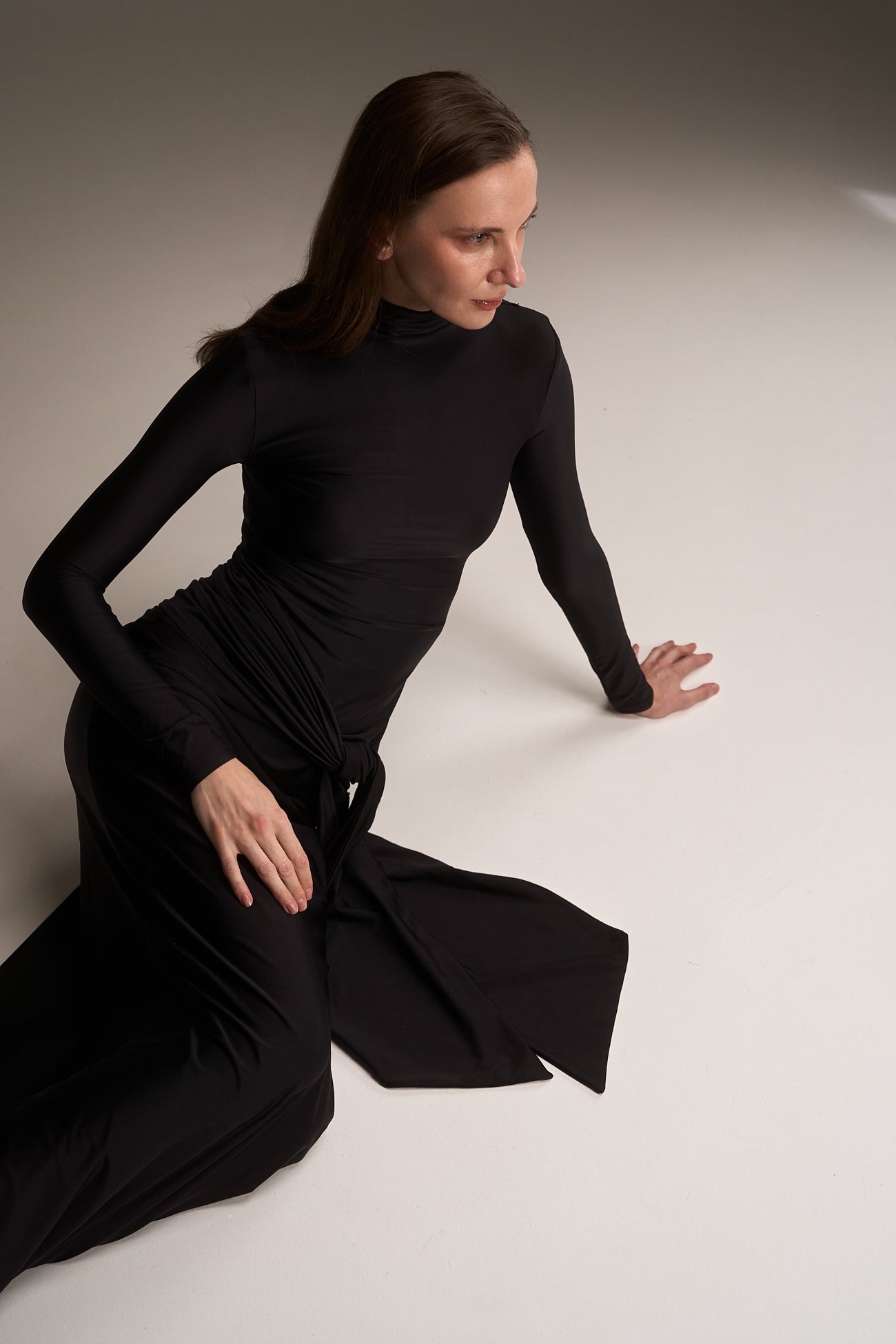 BLACK RIDA LONG DRESS – Hipnos Co